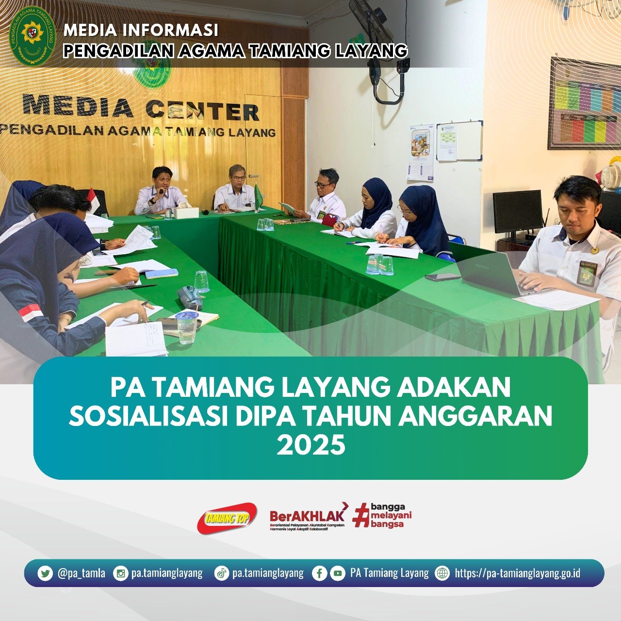 PA TAMIANG LAYANG ADAKAN SOSIALISASI DIPA TAHUN ANGGARAN 2025 ...