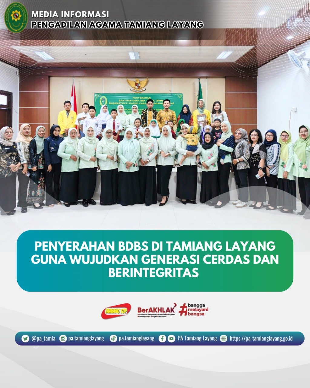 PENYERAHAN BDBS DI TAMIANG LAYANG GUNA WUJUDKAN GENERASI CERDAS DAN ...